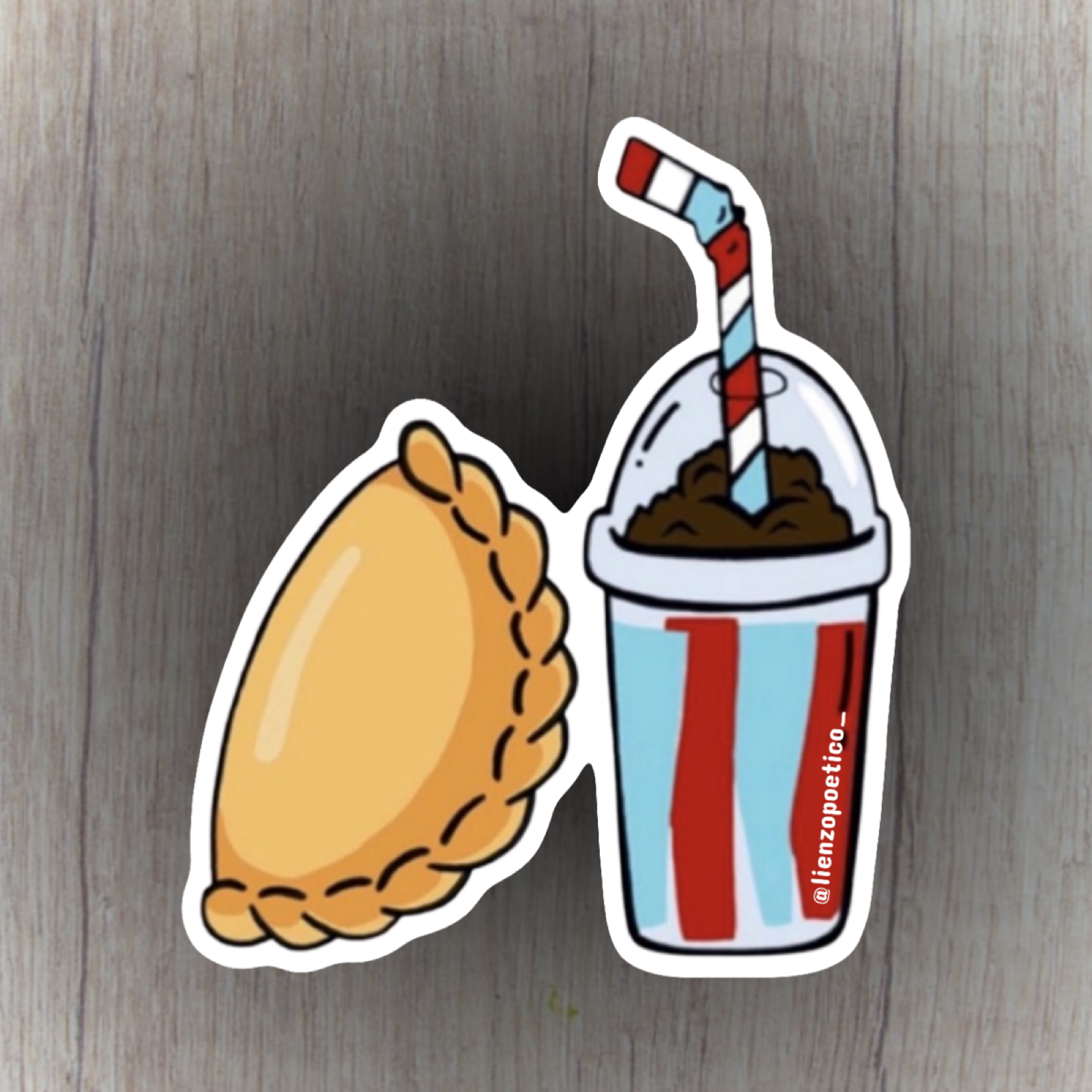 Sticker de Icee con empanadilla – Lienzo Poético