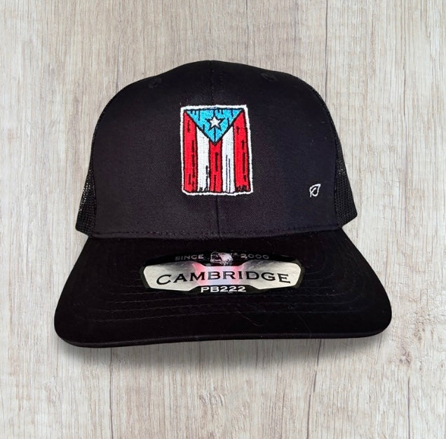 Gorra bordada de Bandera de Puerto Rico – Lienzo Poético